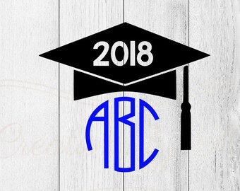 Graduation cap decal | Etsy