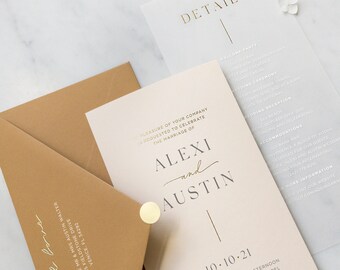 Translucent wedding invitations | Etsy