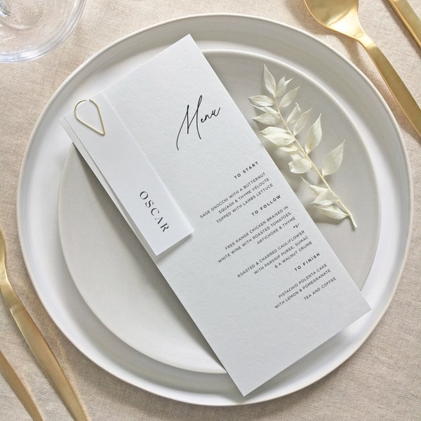 Custom Wedding Menus - Etsy