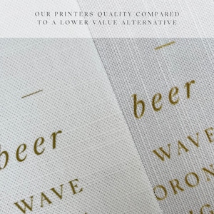 Bar Drinks & Signature Cocktails Menus in Linen Fabric - Etsy