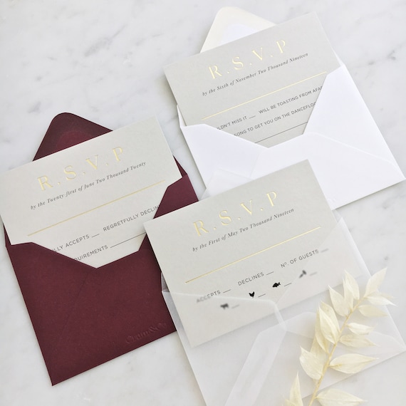 Rsvp Cards And Envelopes