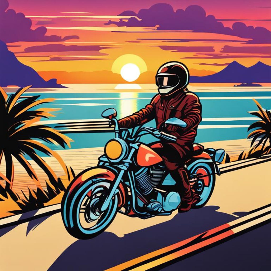 Motorcycle T-shirt Design Collection With Artistic & Trendy Printable ...