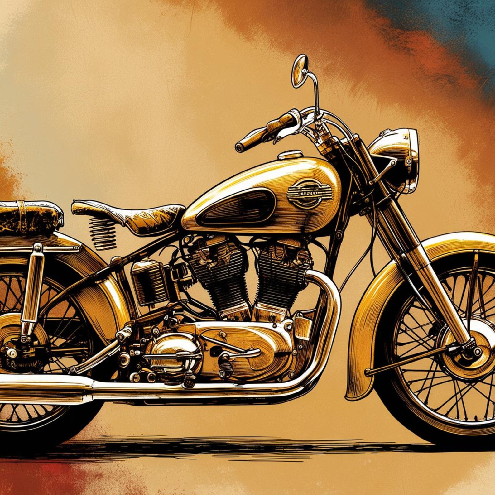 Motorcycle T-shirt Design Collection With Artistic & Trendy Printable ...