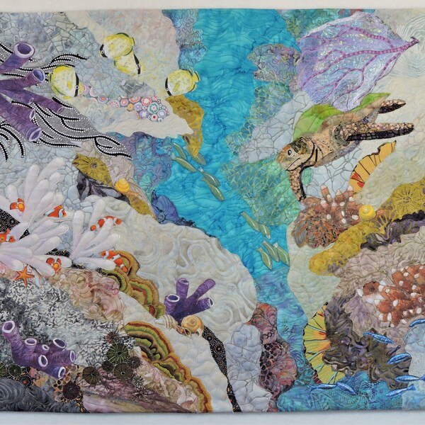 Seascape Quilt Art - Etsy