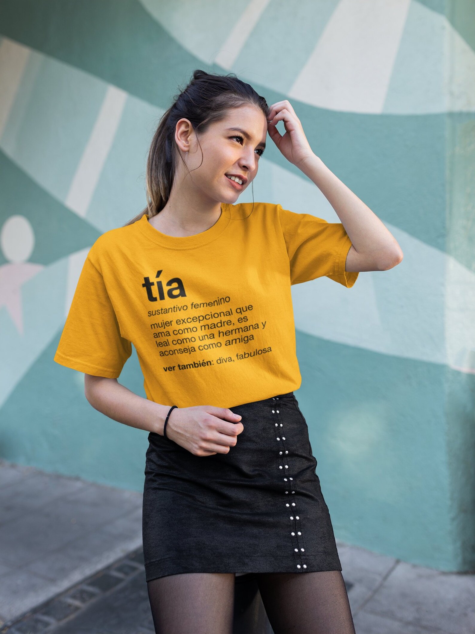 Tia Definition Tshirt Spanish Titi Gift Auntie Unisex | Etsy