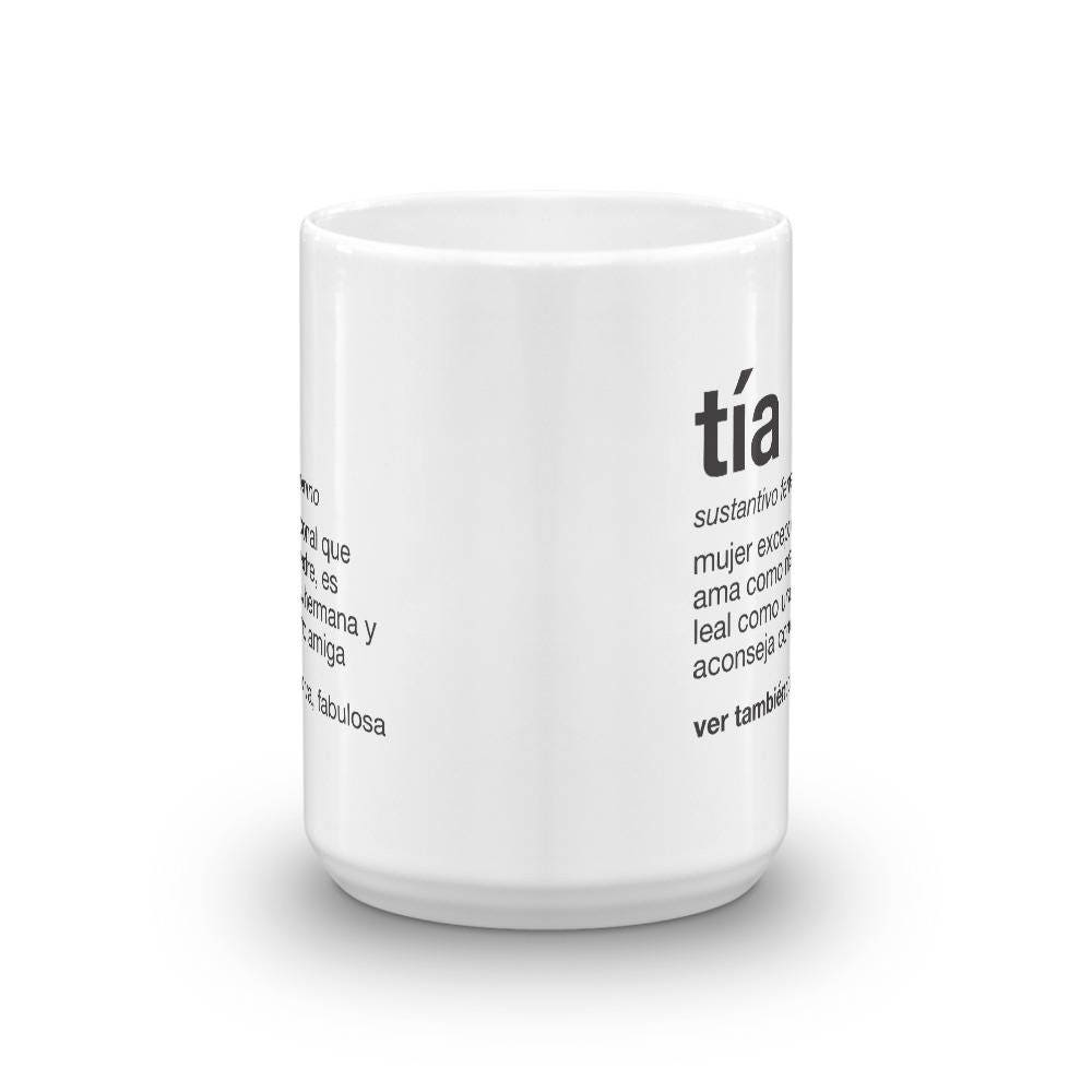 Auntie Gift Mug Spanish Tia Definition Aunt Gift Regalo - Etsy