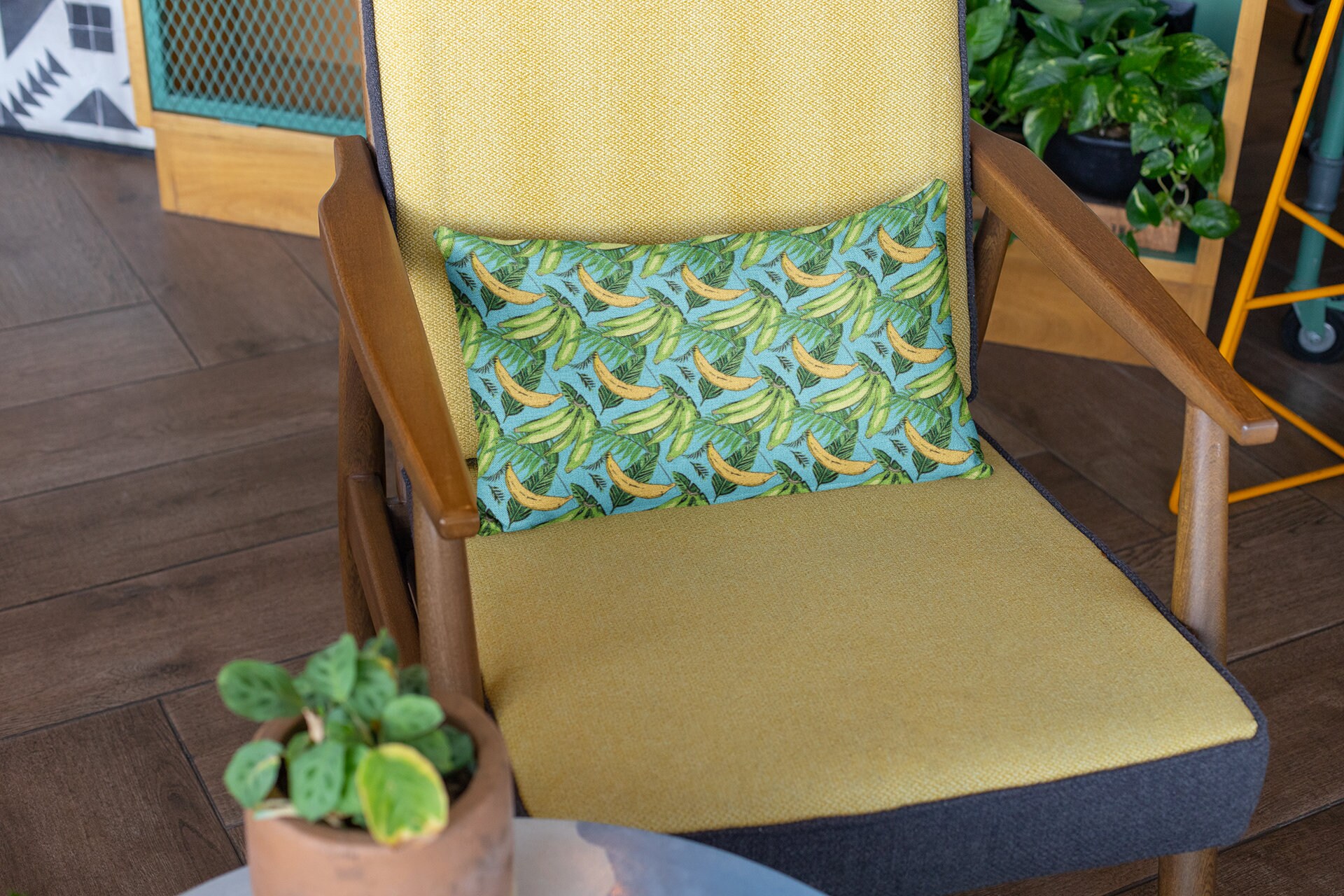 Plantain Paradise Tropical Pattern Home Decor Basic Pillow - Etsy