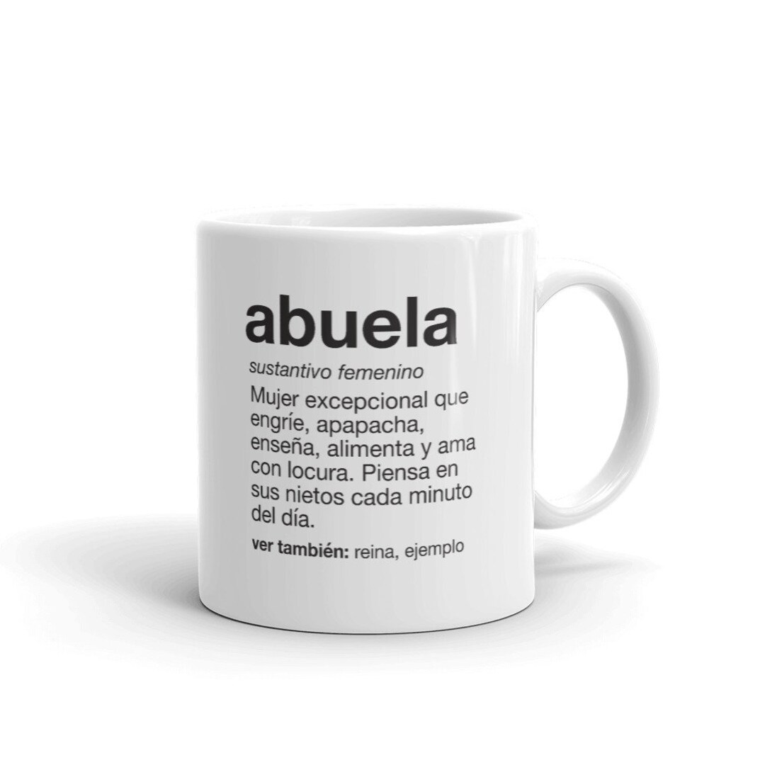 Abuela Spanish Definition Gift Mug | Present for Grandma | Regalo Para ...