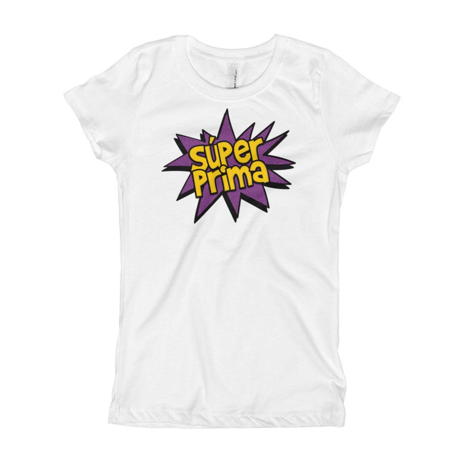 Super Prima Spanish Cousin Super Hero Tshirt Girl's | Etsy