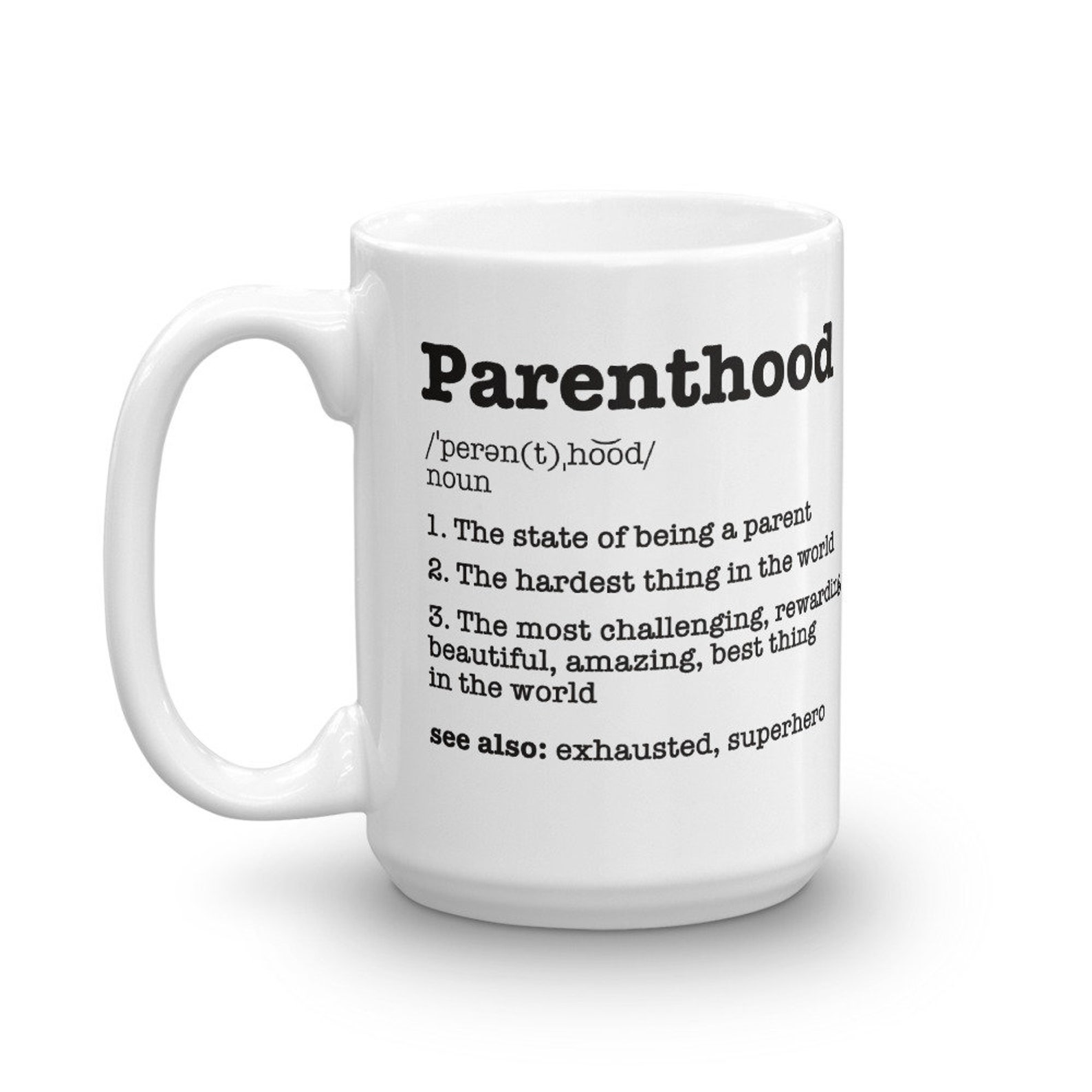 Parenthood Definition Mug Gift for Parents: Moms Dads | Etsy