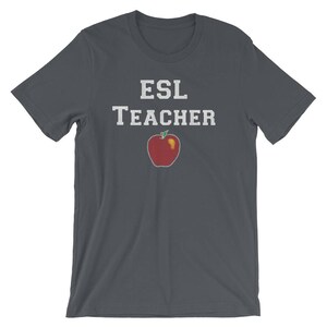 ESL Teacher Shirt, ESL Teacher Gift, Gift for Teacher, Chalkboard Style ...