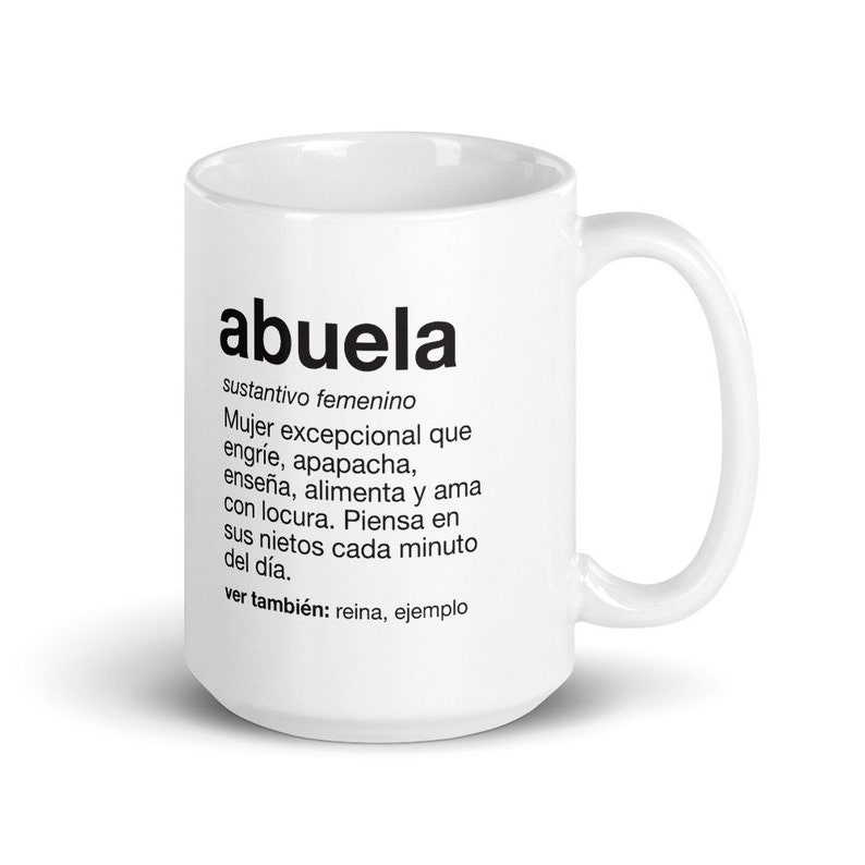 Abuela Spanish Definition Gift Mug Present for Grandma | Etsy