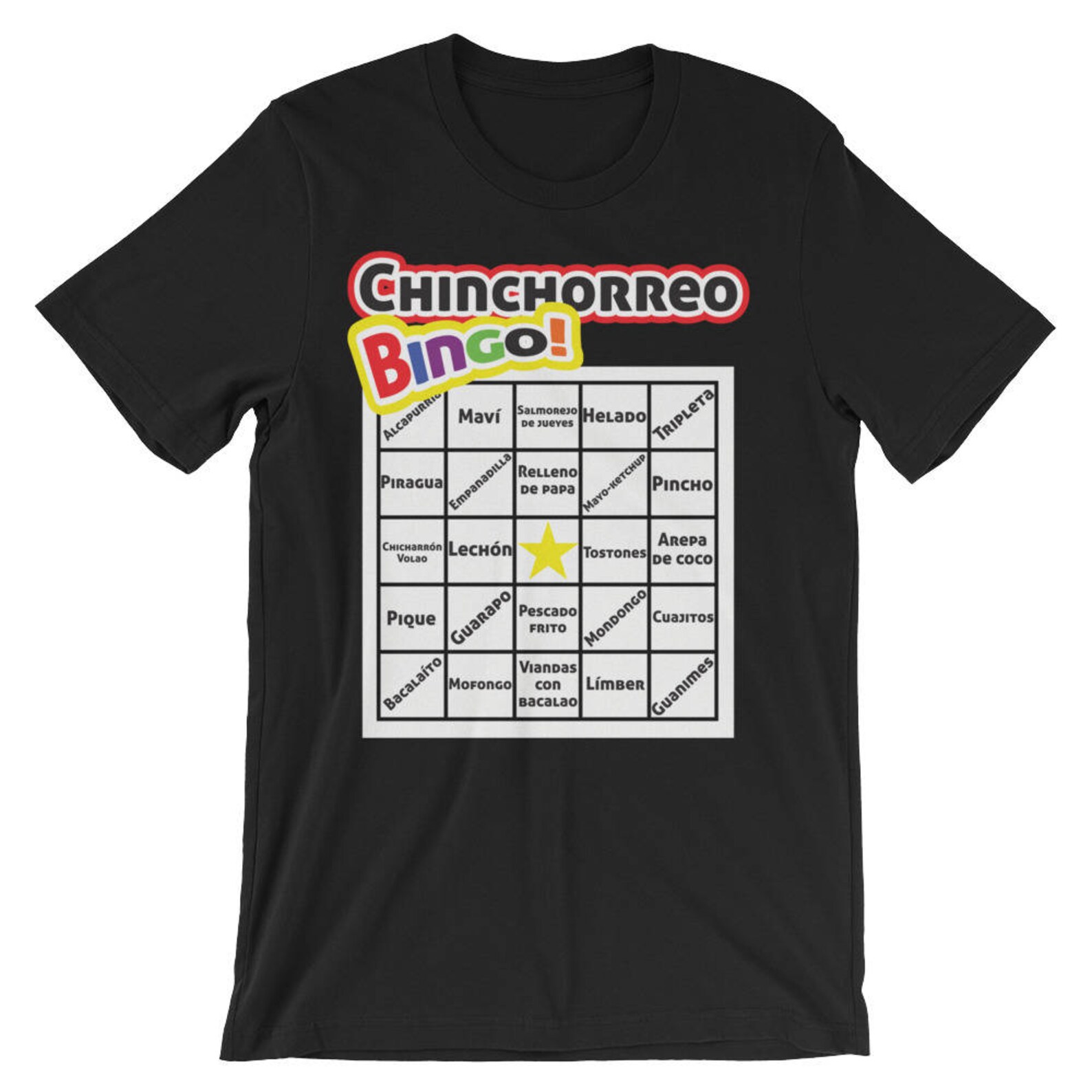 Chinchorreo Tour Fun Puerto Rico Bingo Game Adult Unisex Short - Etsy