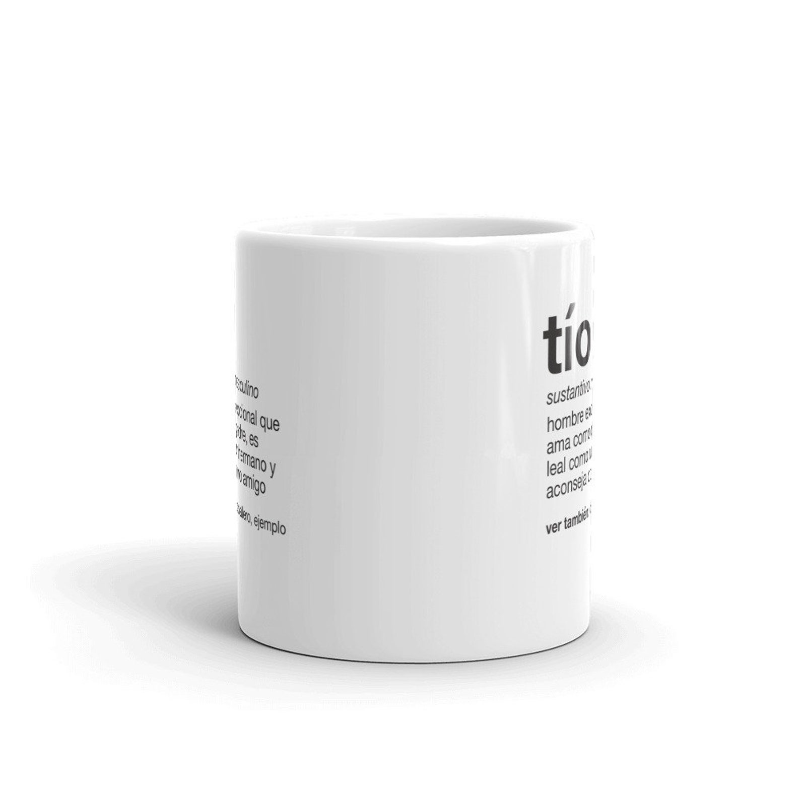 Tio Gift - Uncle Gift Mug - Spanish Tío Definition Uncle Gift - Regalo ...