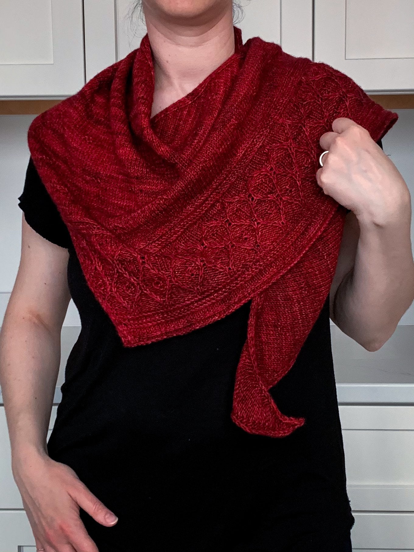 Knitting Pattern // Knit Classic Shawl Cabled Lattice Scarf | Etsy