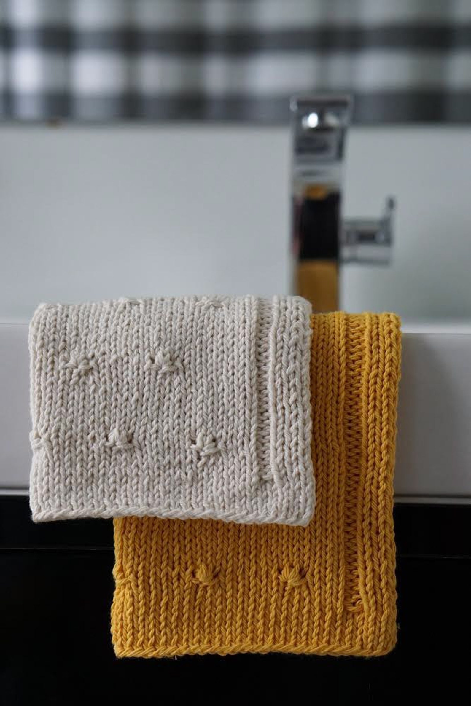 Knitting Pattern // Knitted Textured Face Washcloth Easy Cotton ...