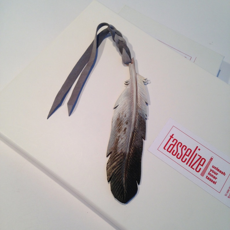 Leather Feather Painted Leather Feather Eagle and Hawk - Etsy Canada