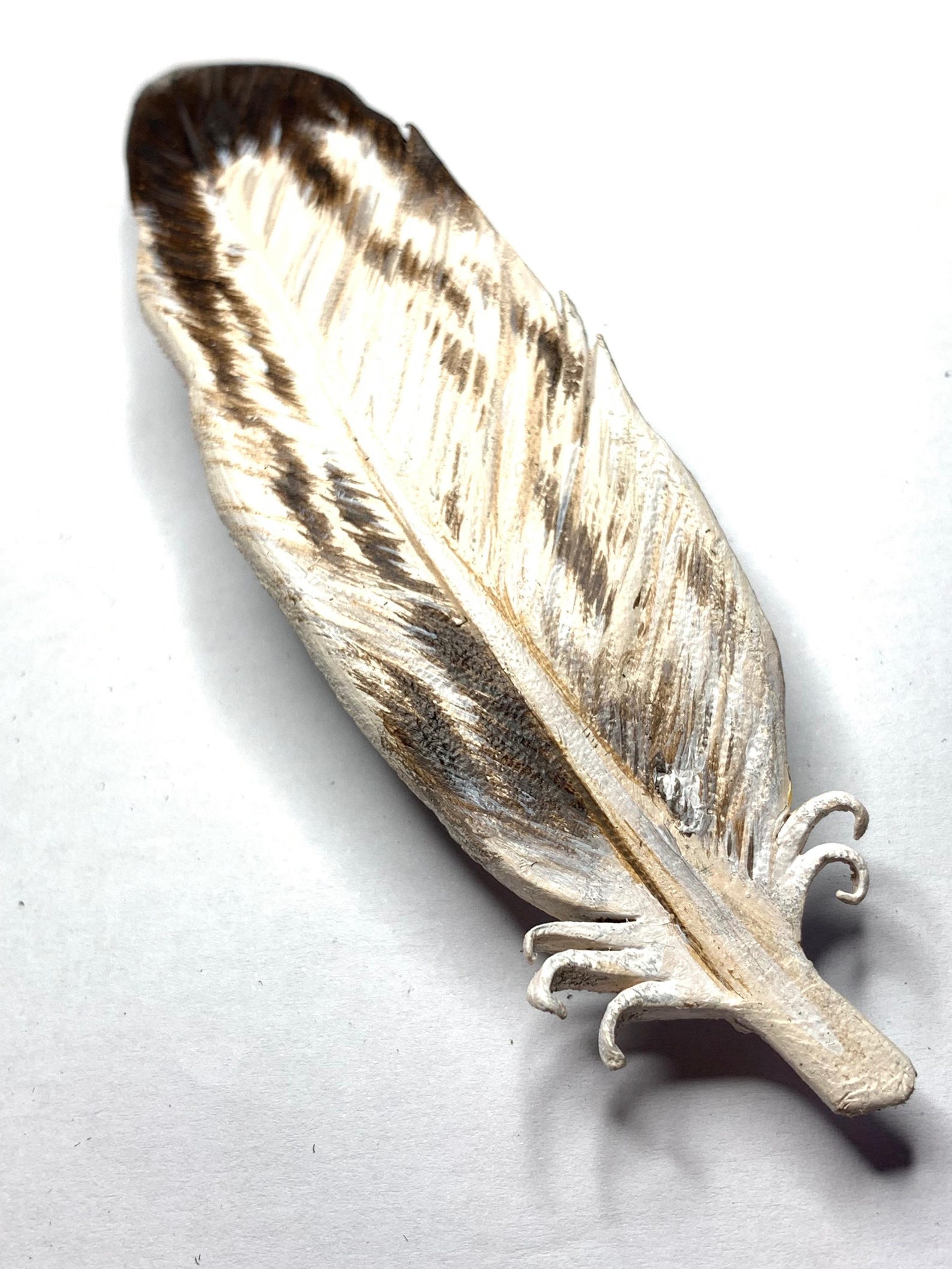Bald Eagle Feather Barrette, North American Raptor Replica Feather - Etsy