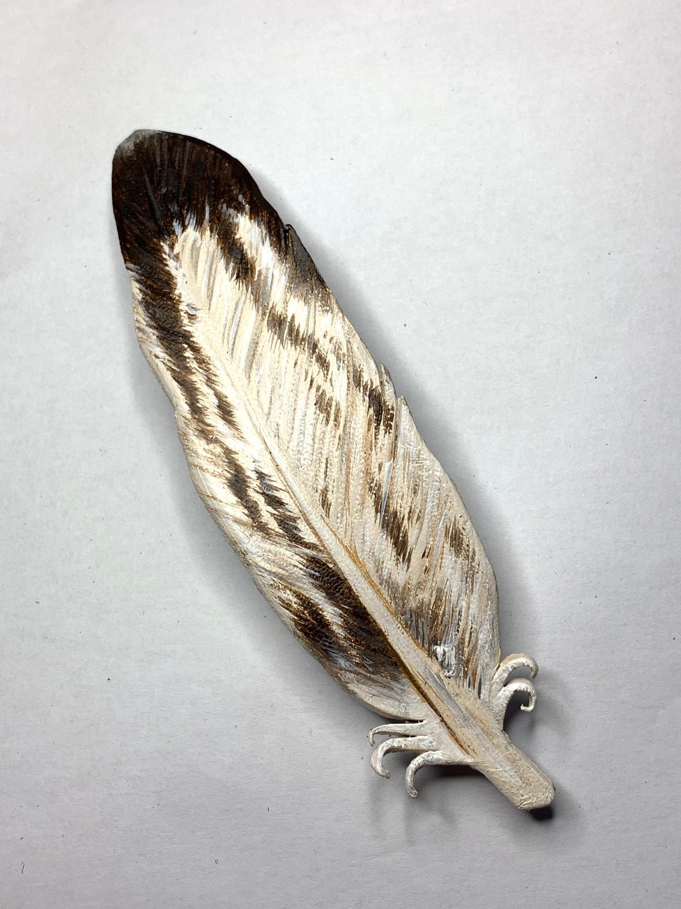 Bald Eagle Feather Barrette, North American Raptor Replica Feather - Etsy