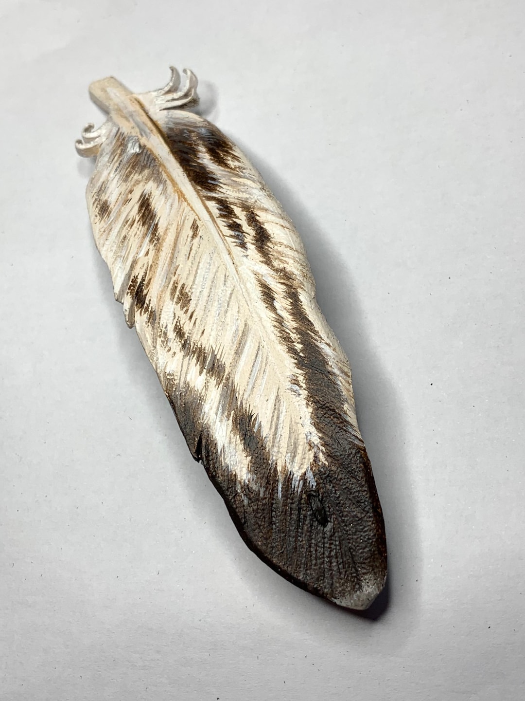 Bald Eagle Feather Barrette, North American Raptor Replica Feather - Etsy