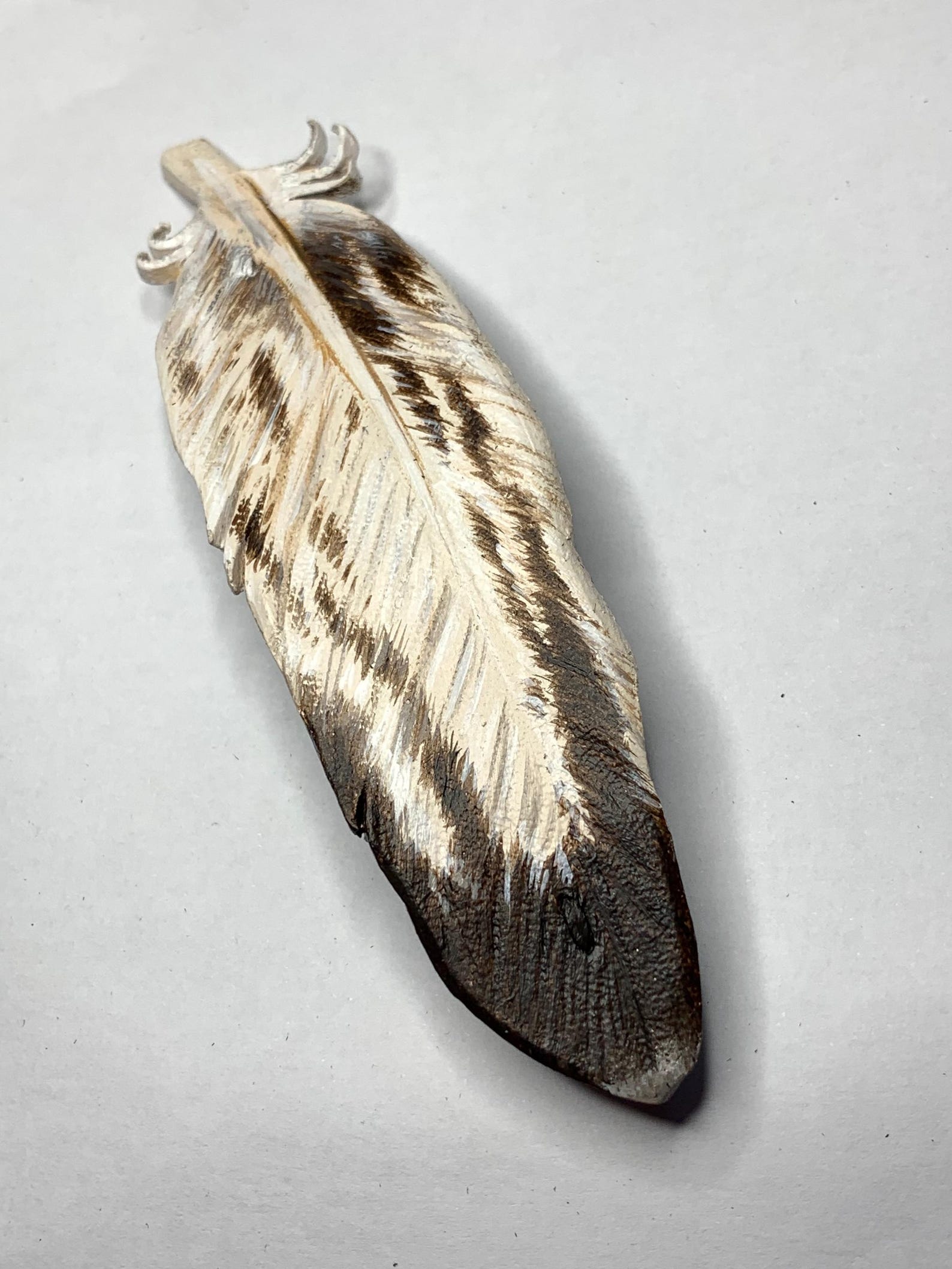 Bald Eagle Feather Barrette, North American Raptor Replica Feather - Etsy
