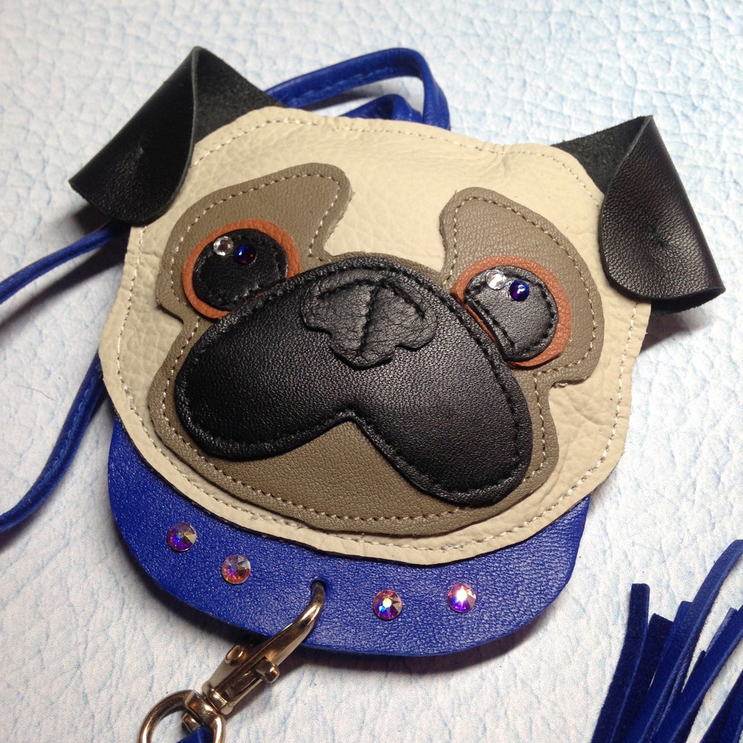 Fawn Pug Charm, Fawn Pug Handbag Charm or Pug Keychain Charm - Etsy
