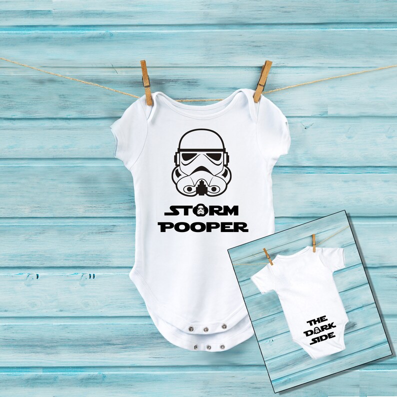 Star Wars Storm Pooper the Dark Side Baby Onesie Baby - Etsy