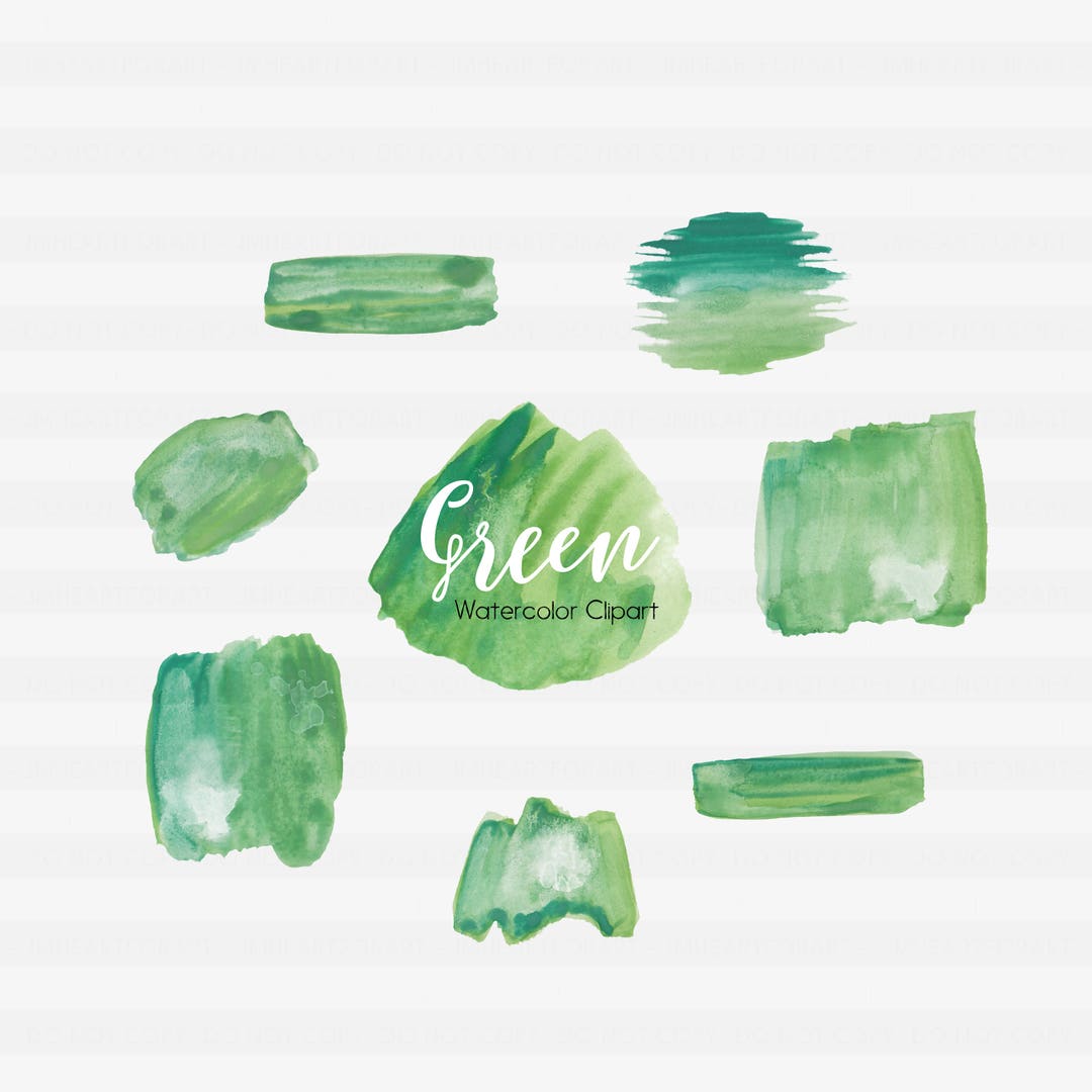 Brush Strokes-watercolor Clipart-watercolor Splashes-ink Splatter ...