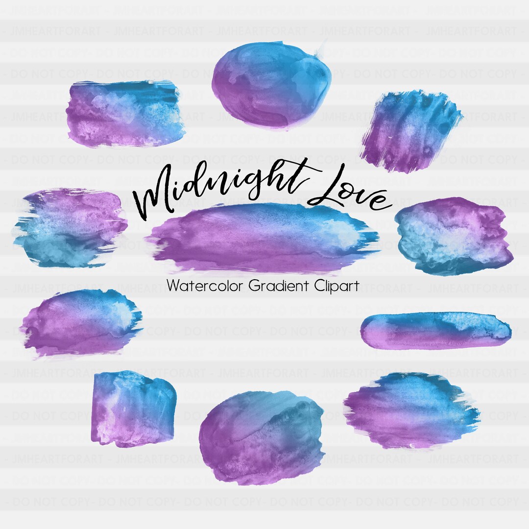 Brush Strokes-watercolor Clipart-watercolor Splashes-splatter Clipart ...