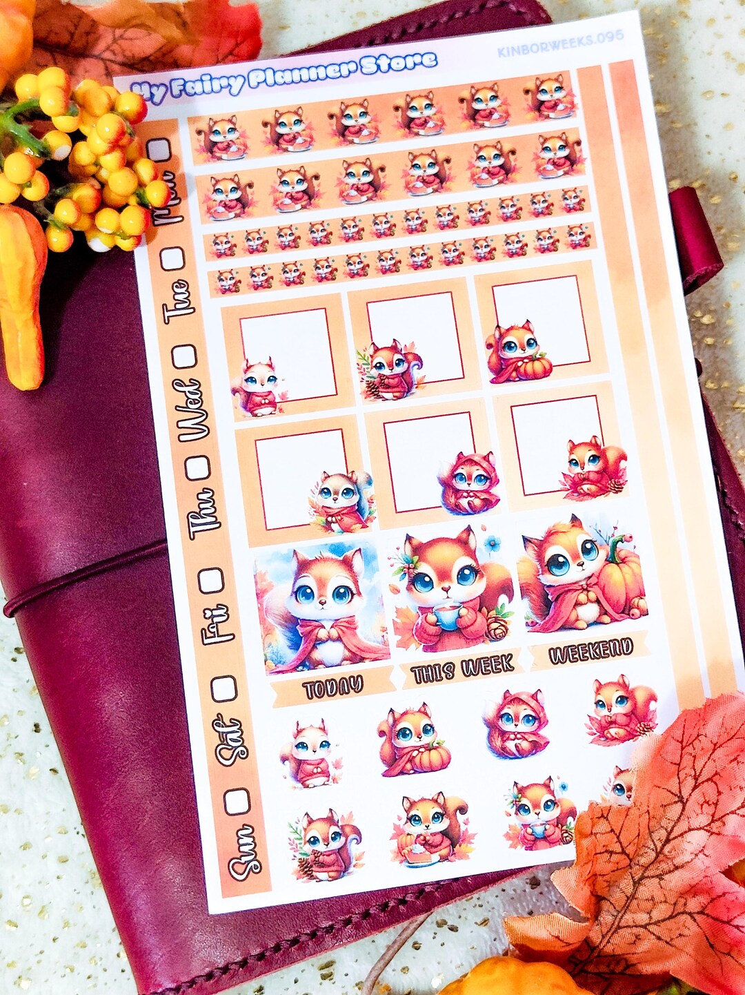 KINBOR B6, WEEKS - Hazel Comfy & Cozy - Kinbor Weekly View - B6 Planner ...