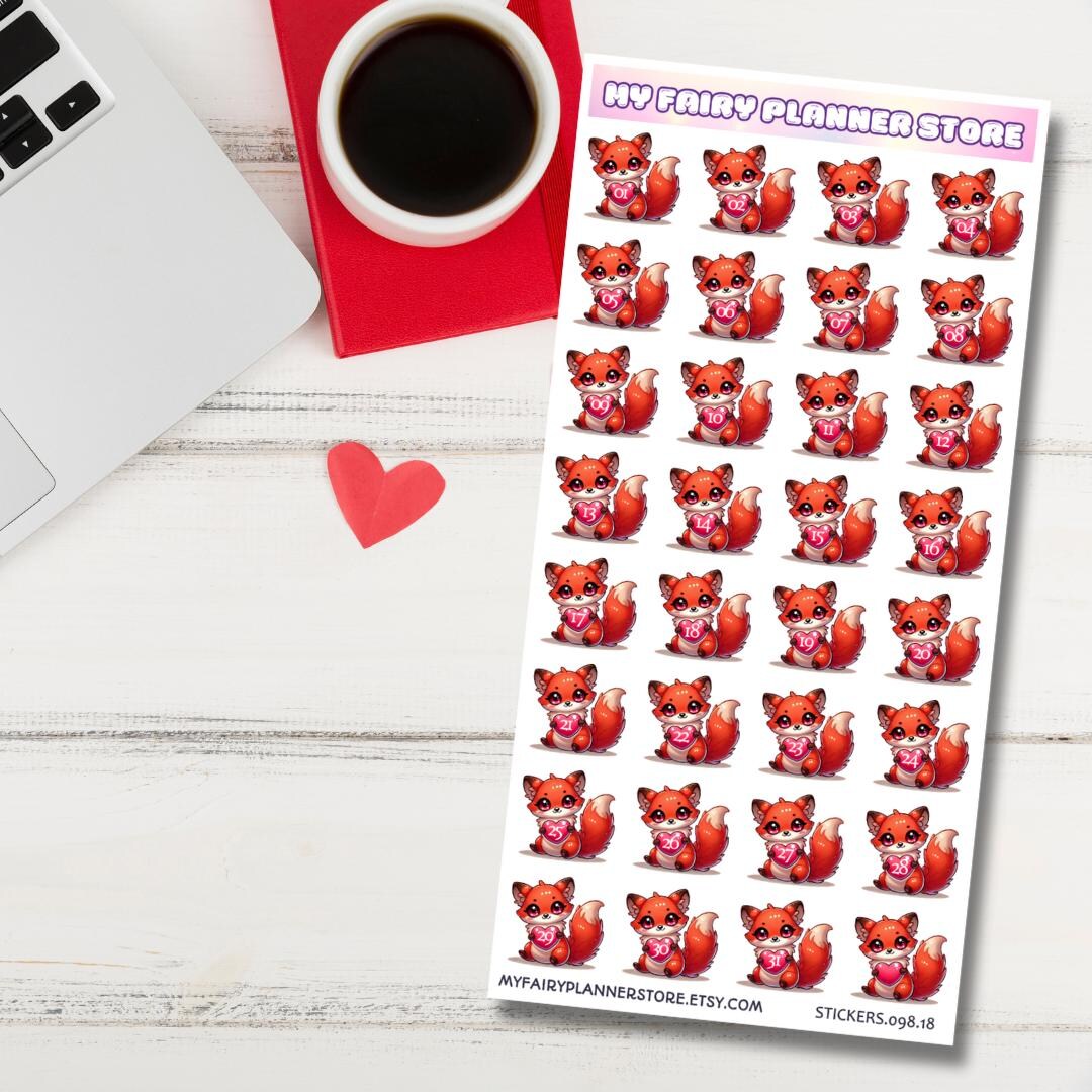 RUBY ALWAYS & FOREVER - Deco Sticker - Numbers - Journaling - Memory ...