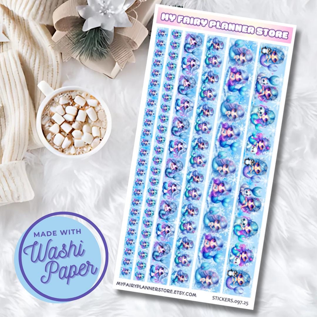 LYLIA ARTIC FRIENDS Deco Sticker Washi Sample Journaling Memory Keeping ...