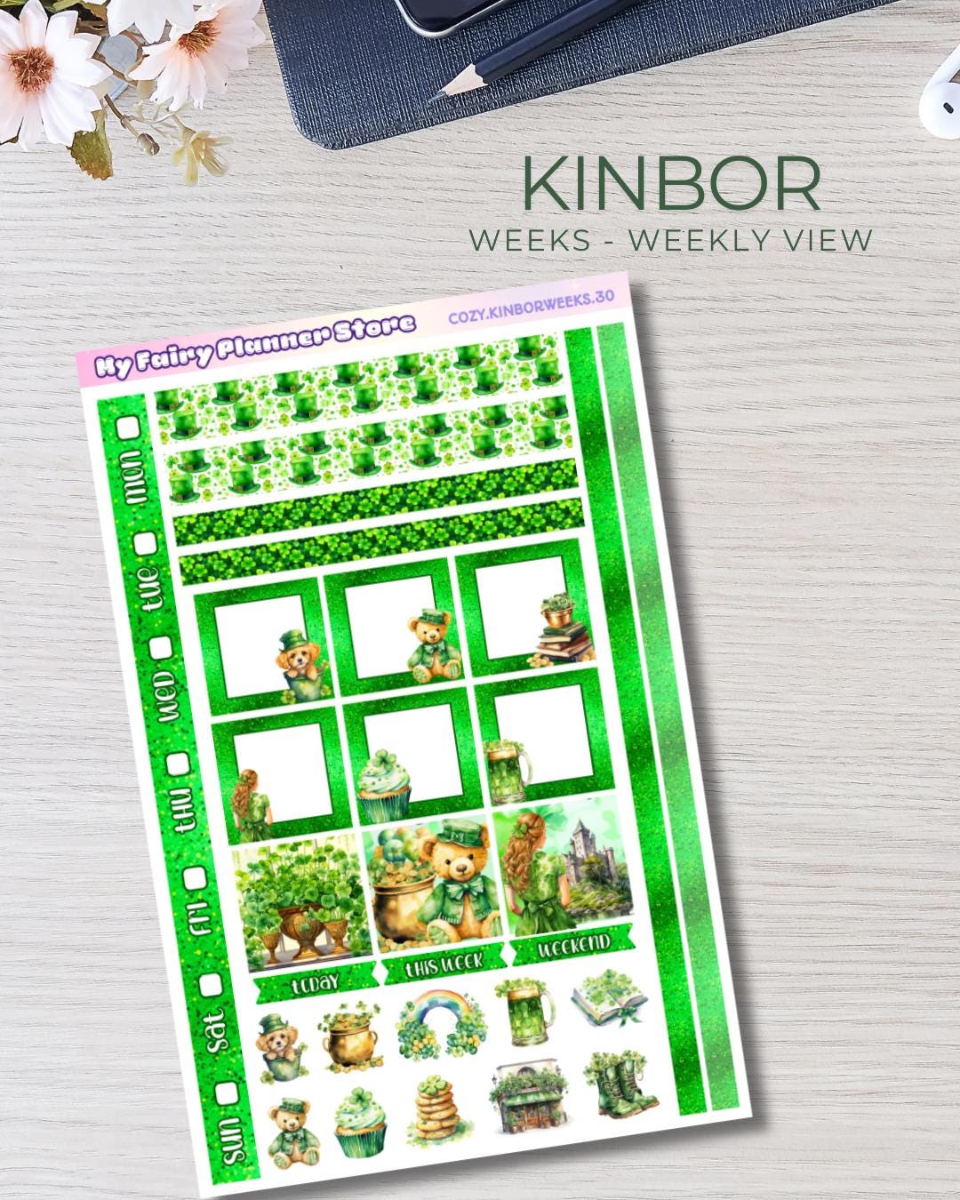 KINBOR B6, WEEKS - Oh so Lucky - Kinbor Weekly View - B6 Planner ...