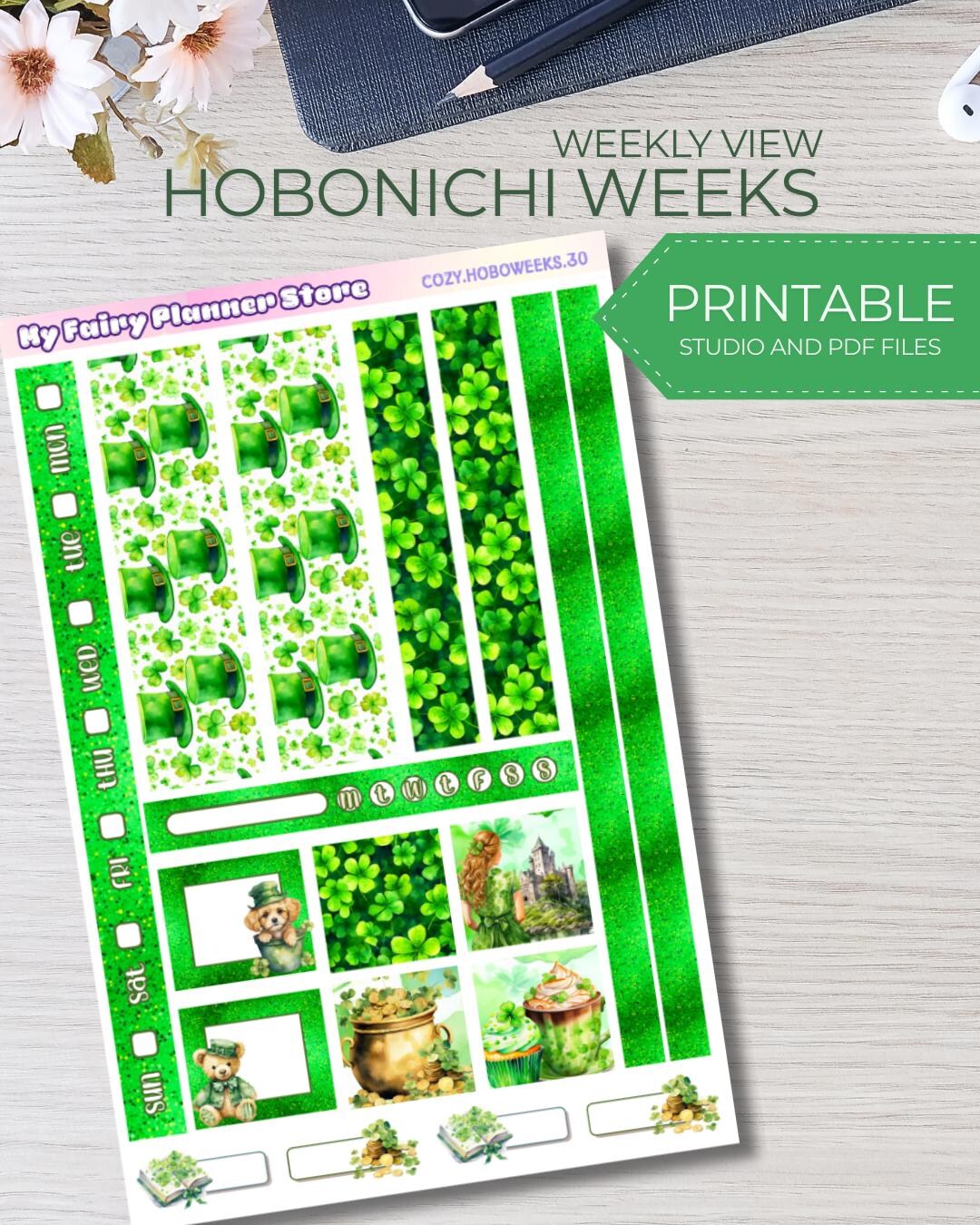 PRINTABLE HOBONICHI WEEKS - Weekly View - Oh so Lucky - Hobonichi Weeks ...