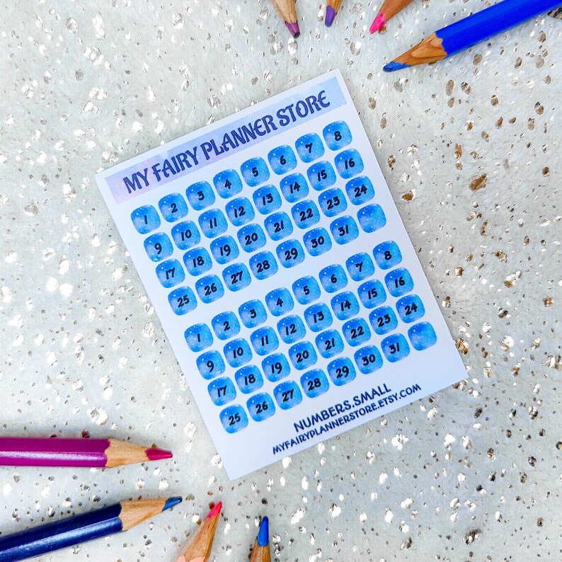 NUMBERS - Stickers, Script Stickers, Functional Stickers, Deco Stickers ...