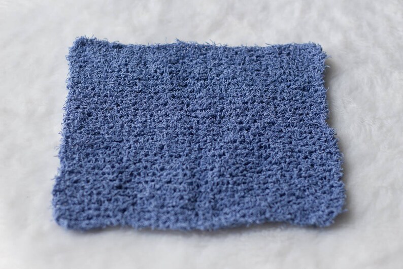 Handmade Knitted Scrubbie Dish Cloth, Set of Two, Knitted Scrubbie ...