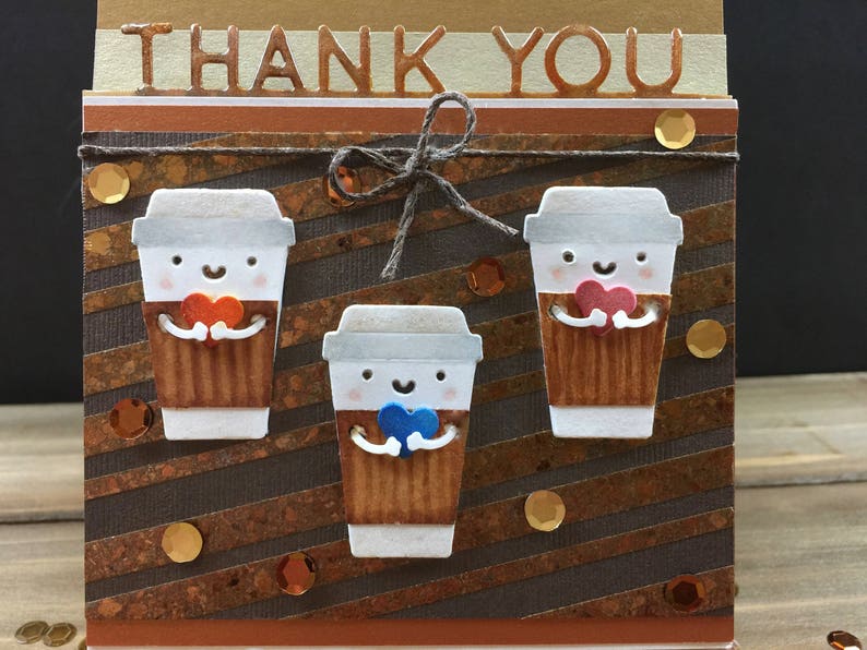 Thank You Card, All Occasion Card, Coffee Thanks, Greeting Cards for ...