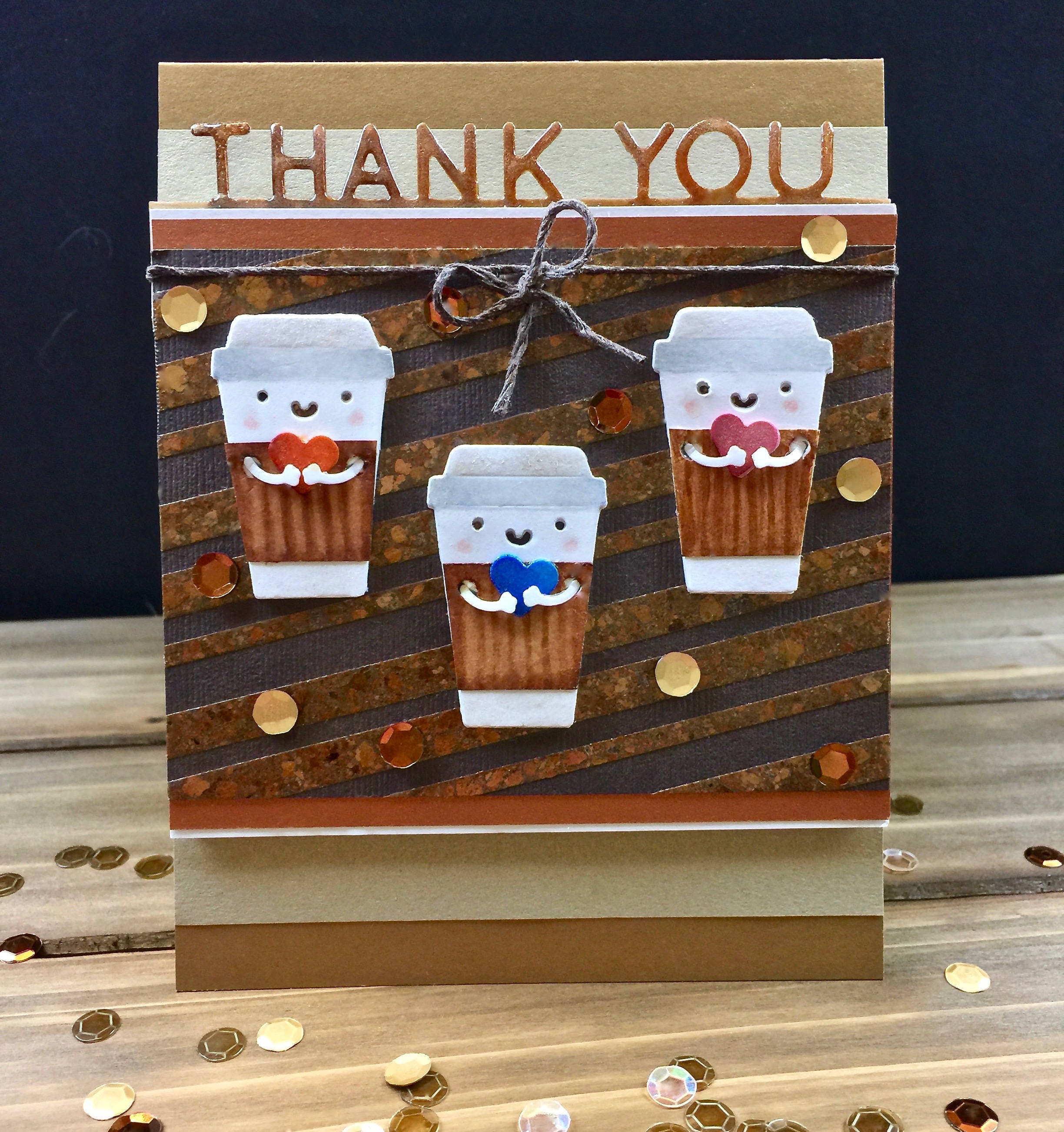 Thank You Card, All Occasion Card, Coffee Thanks, Greeting Cards for ...
