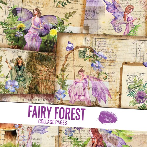 Mermaid Junk Journal Printable Kit Vintage Mermaid Collage - Etsy