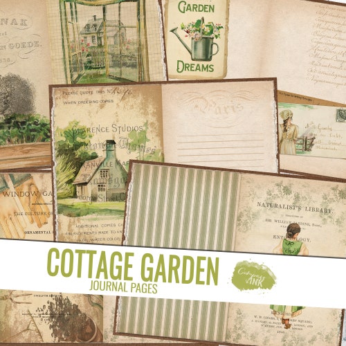 Garden Journal Kit Printable Junk Journal Pages Vintage Junk - Etsy