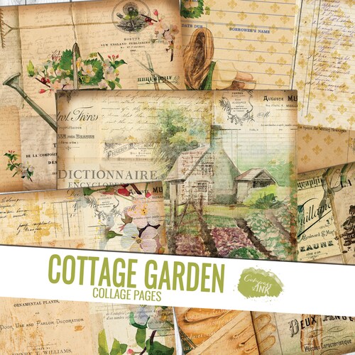 Garden Journal Kit Printable Junk Journal Pages Vintage Junk - Etsy