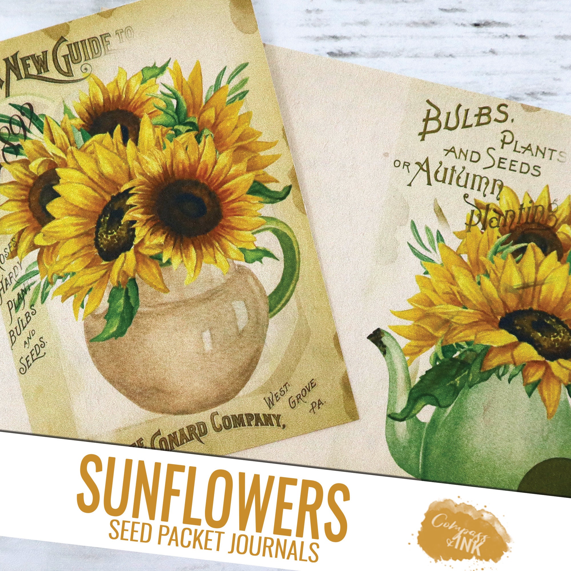 Sunflower Seed Packet Printable Junk Journal Printable Mini - Etsy