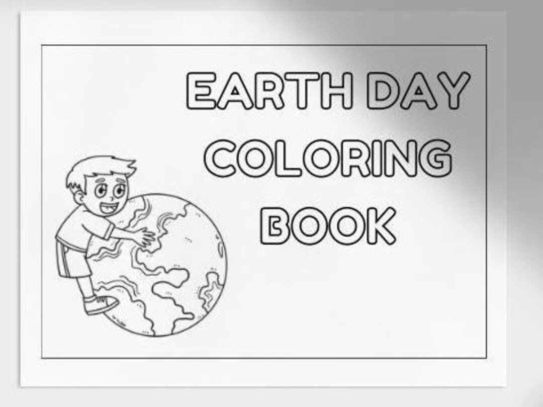 Earth Day Coloring Pages, Kids Coloring Book, Classroom Activity, Earth ...