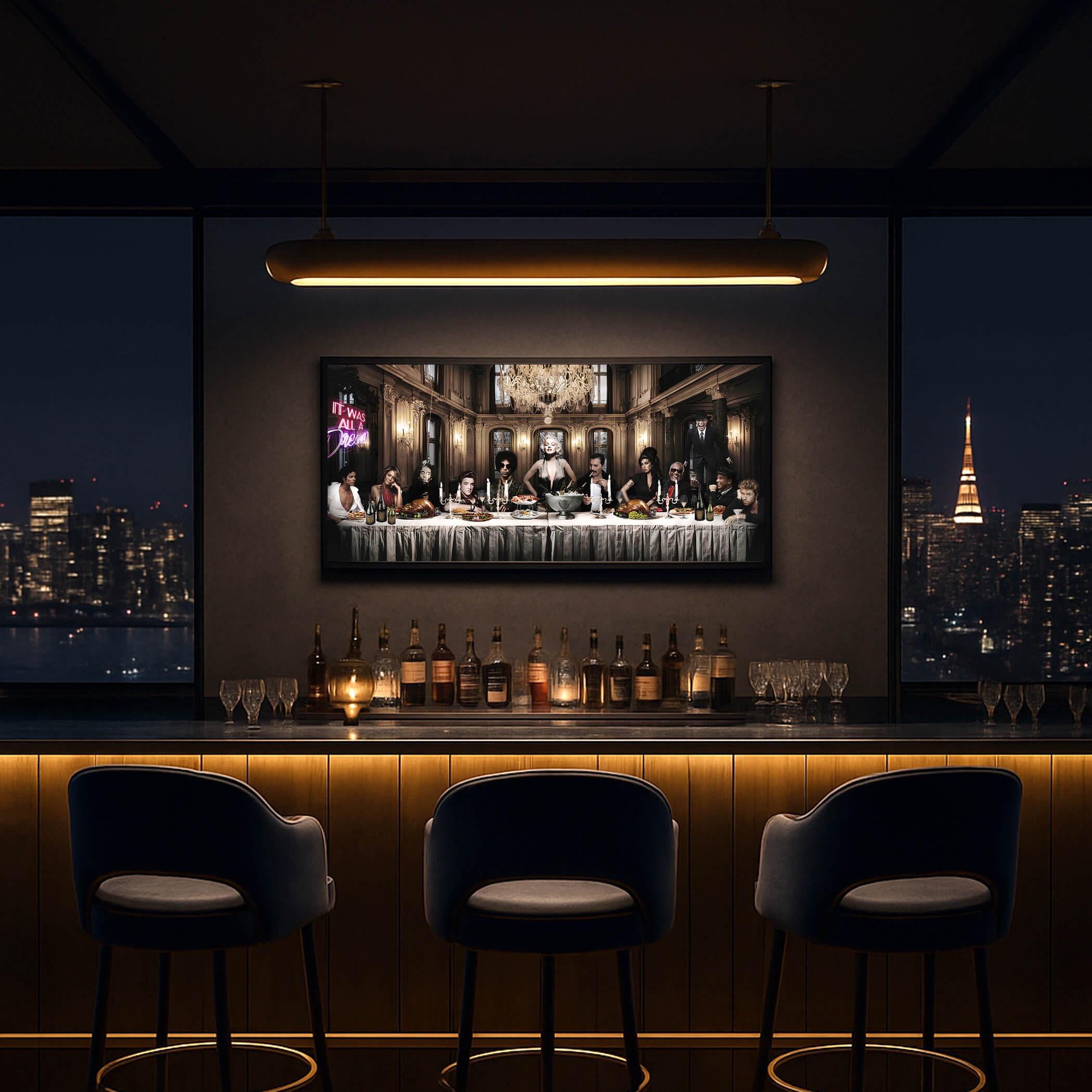 Music Legends Canvas Print: Last Supper Style Musicians Wall Art - Etsy ...