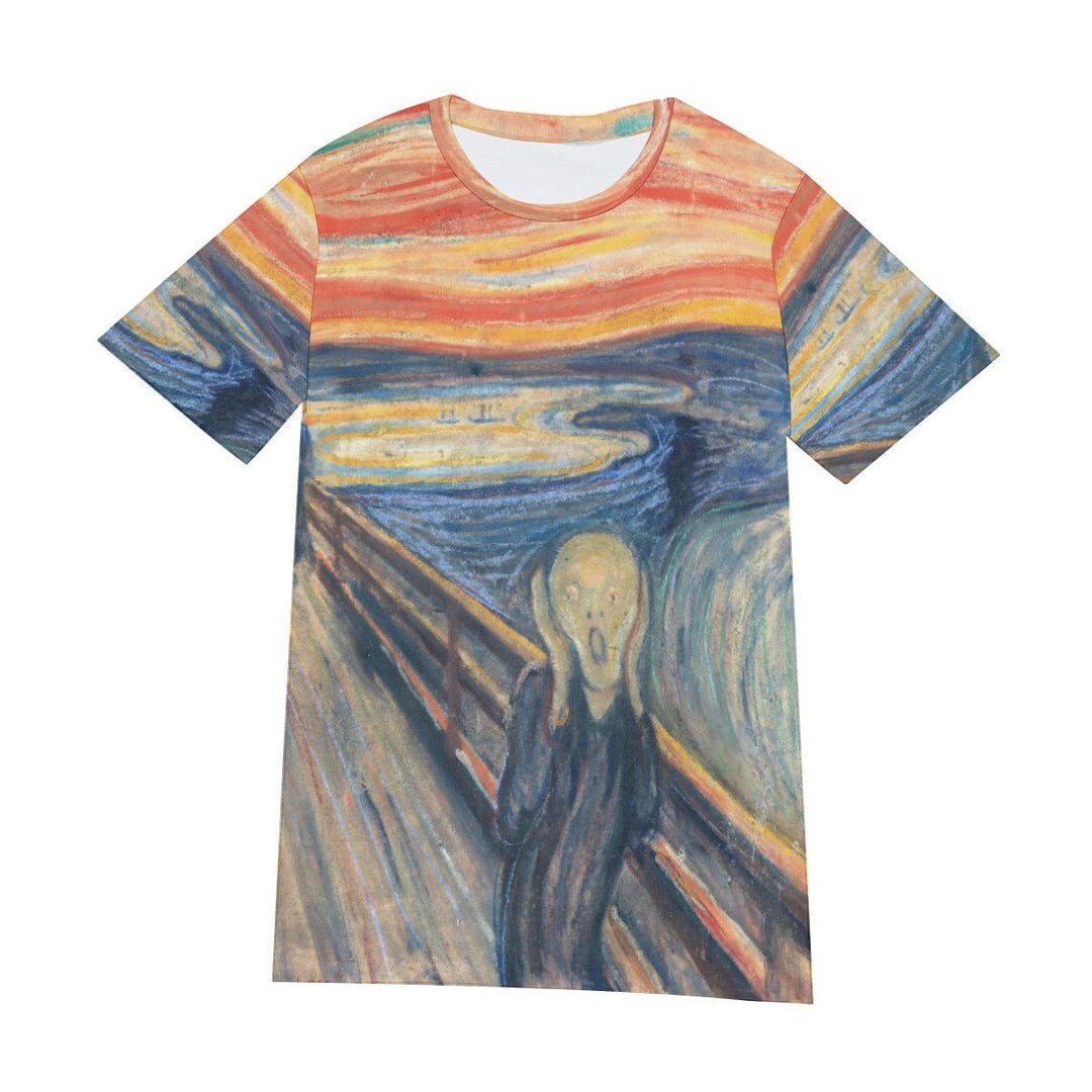 Edvard Munch's 'the Scream' Artwear T-shirt Famous Painting Clothing ...
