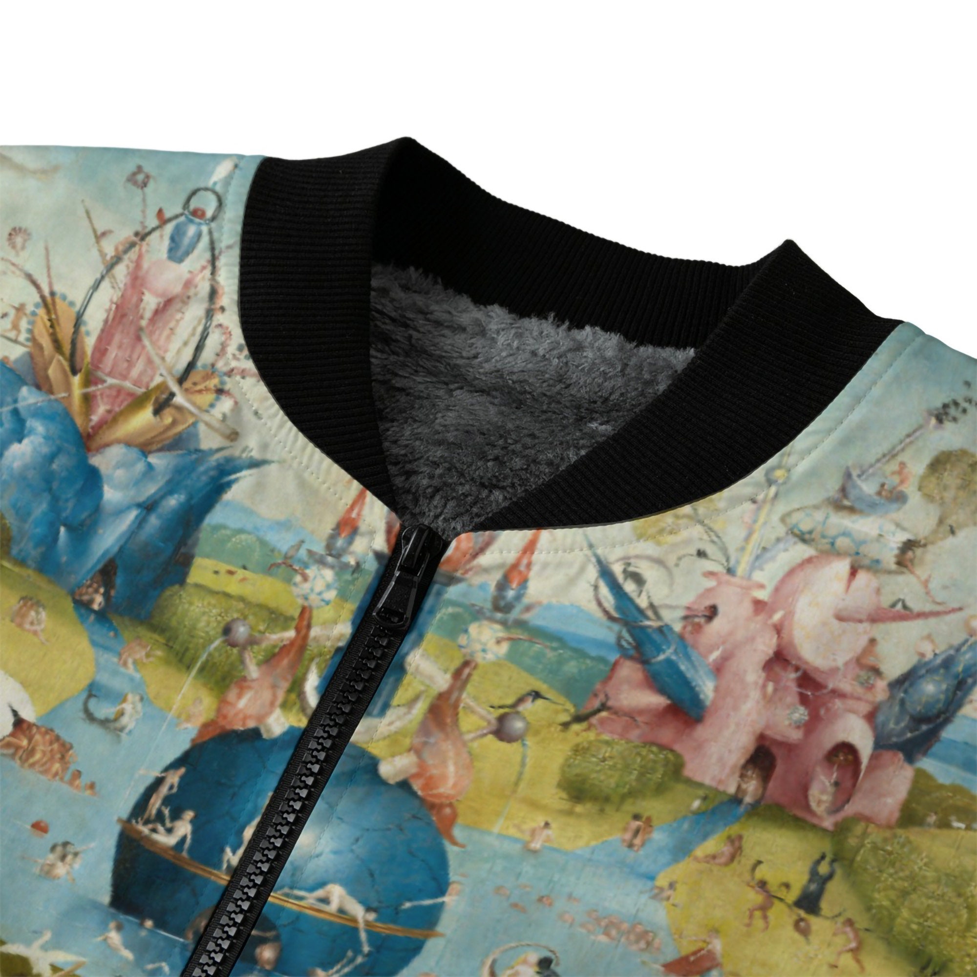 Hieronymus Bosch Fleece Bomber Jacket the Garden of Earthly Delights ...