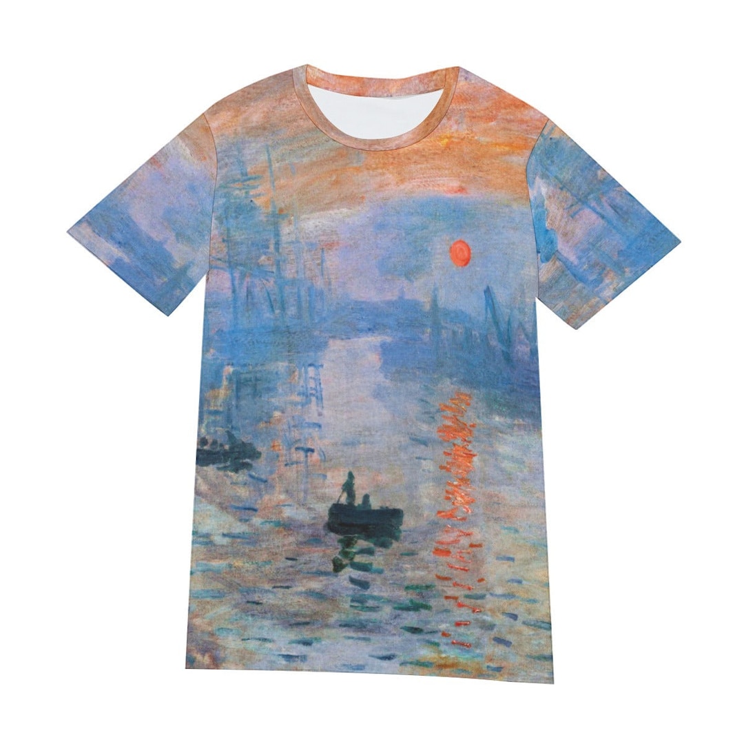 Monet's Impression Sunrise Art T-shirt - Claude Monet Inspired Tee ...