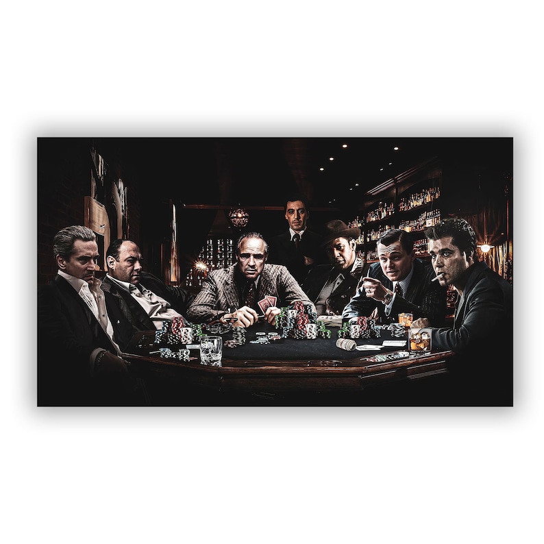 Vintage Hollywood Gangsters Canvas Print: Classic Crime Film Decor - Etsy
