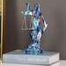 Lawyer Sculpture Justice Goddess Colorful Abstract Resin Statue Law ...
