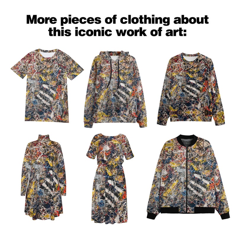 Jackson Pollock Abstract Art Dress: Number 17A Women's Wearable Art - Etsy